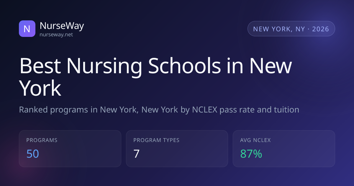 Best Nursing Schools in New York, New York (2026) | NurseWay